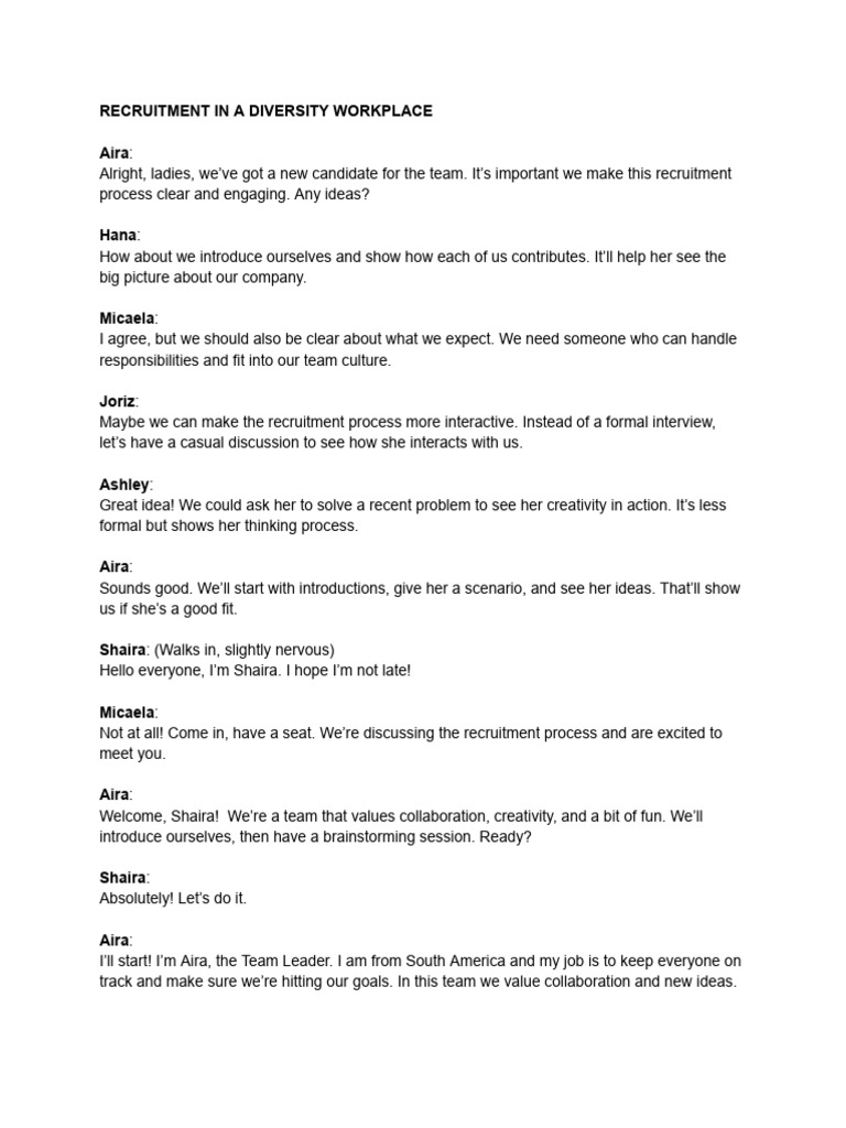 Role Play Script | PDF | Creativity | Human Communication