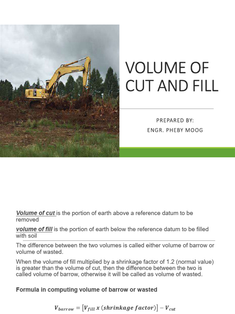 Cut and Fill Volume Calculation Guide | PDF | Volume | Slope