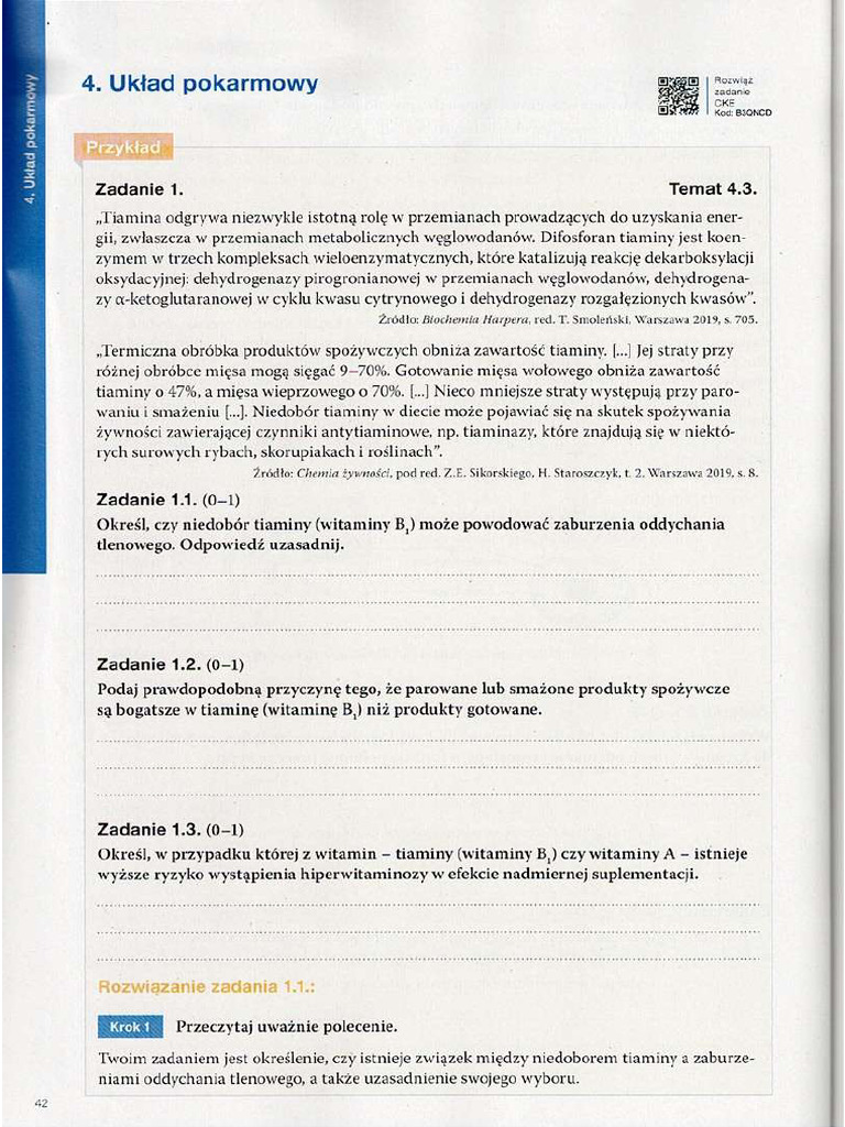 Biologia Rozszerzona Ćwiczenia Układ Pokarmowy | PDF