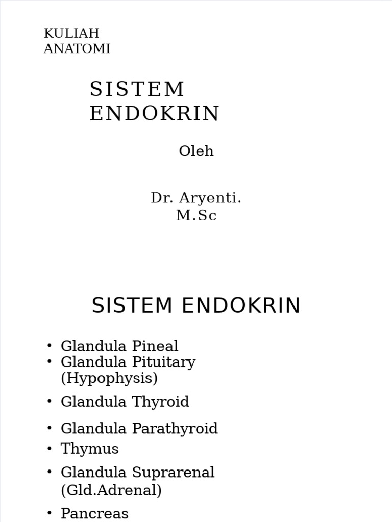 Dokumen - Tips - PPT Anatomi Sistem Endokrin | PDF
