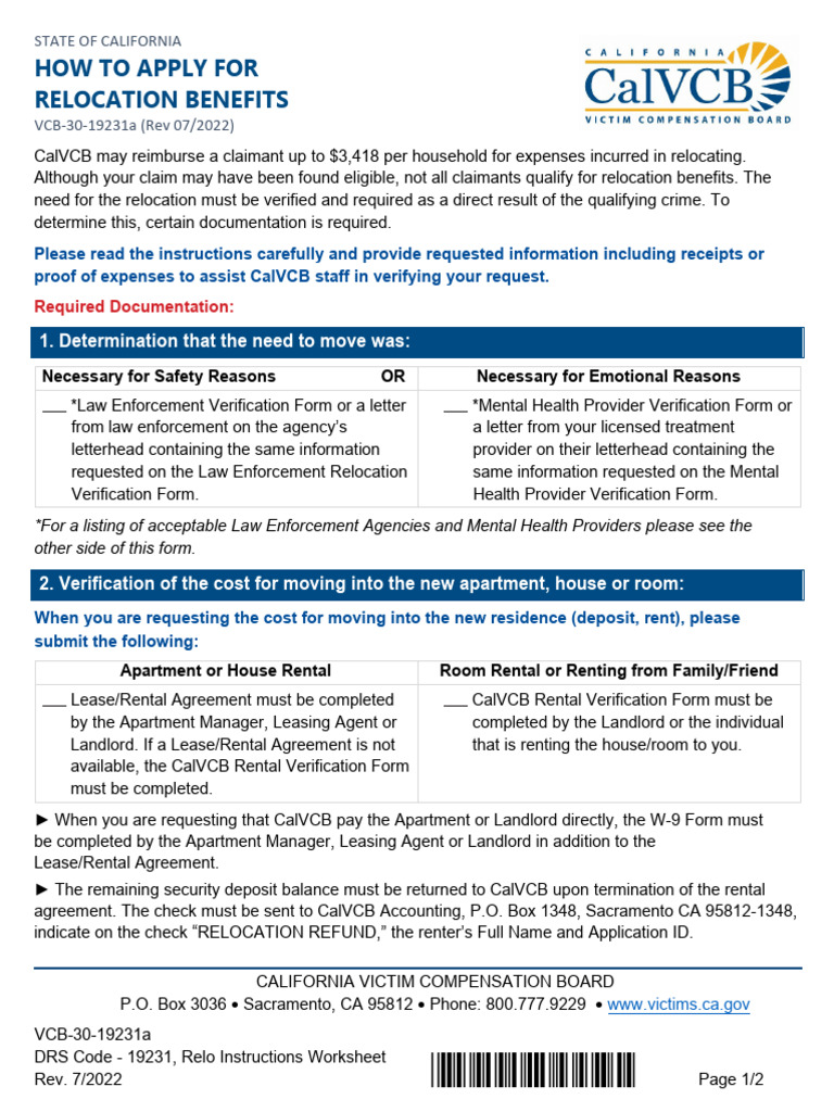 Relocation-Packet-Instructions BC 07.22 | PDF | Renting | Lease