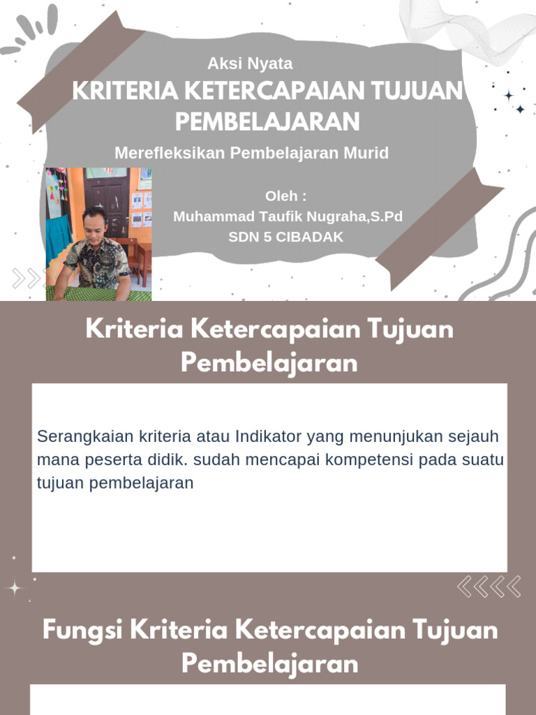 Kriteria Ketercapaian Tujuan Pembelajaran PDF | PDF
