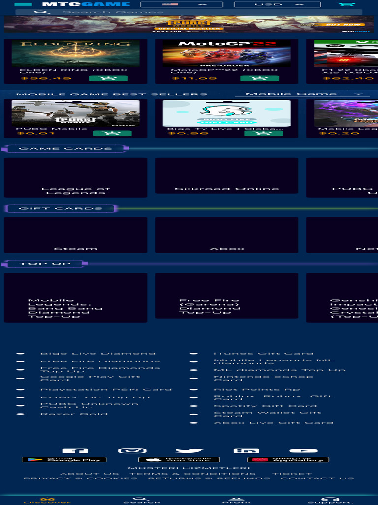 MTCGAME Digital Online Global Game Store | PDF