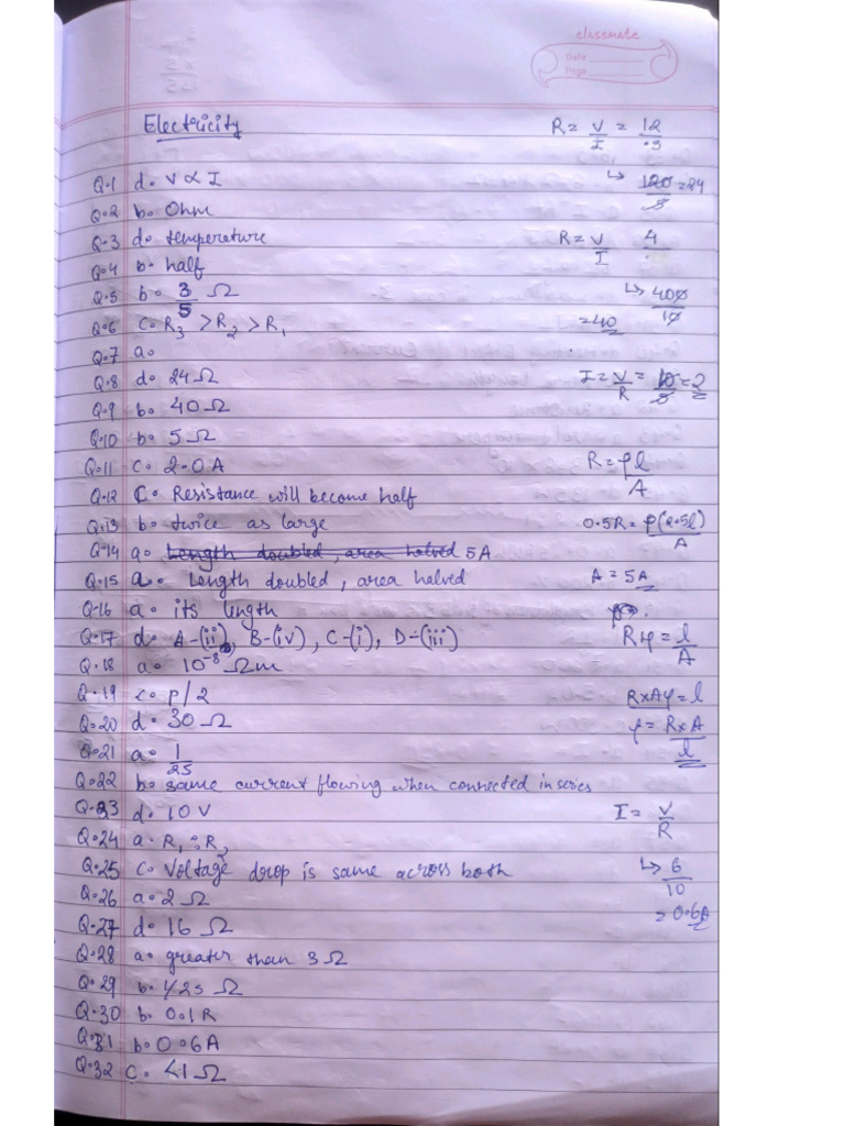 Electricity - Assignment | PDF