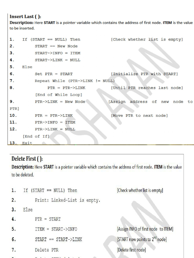 Linkedlist Pages | PDF