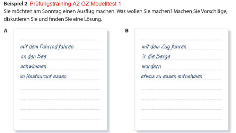 Sprechen A2 Teil 3 - Prüfungstraining Modeltest 2 | PDF