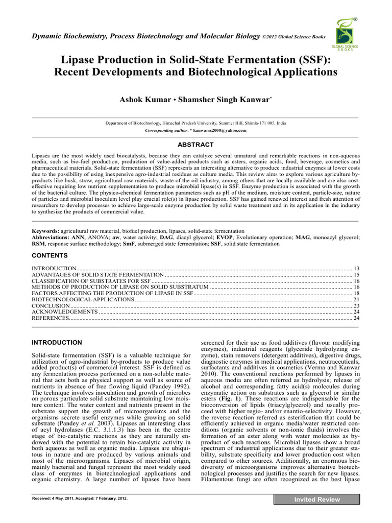 DBPBMB 6 (SI1) 13-27o | PDF | Fermentation | Enzyme