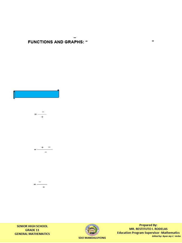 Activity Sheet 6 - Gr.11 - Evaluation of Rational Function and Its ...