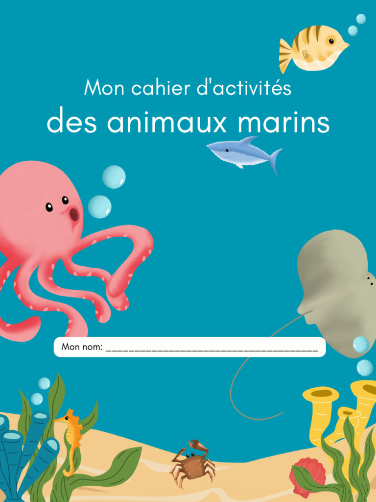 Activités ludiques sur les animaux marins | PDF