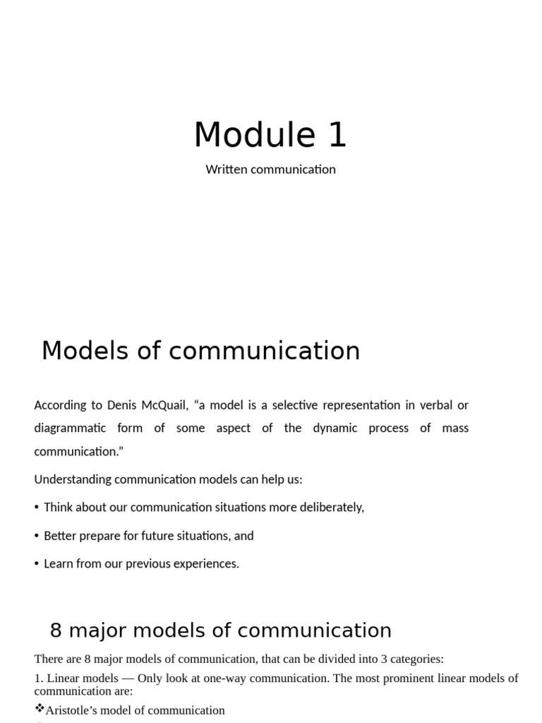 Understanding Communication Models | PDF | Communication | Human ...