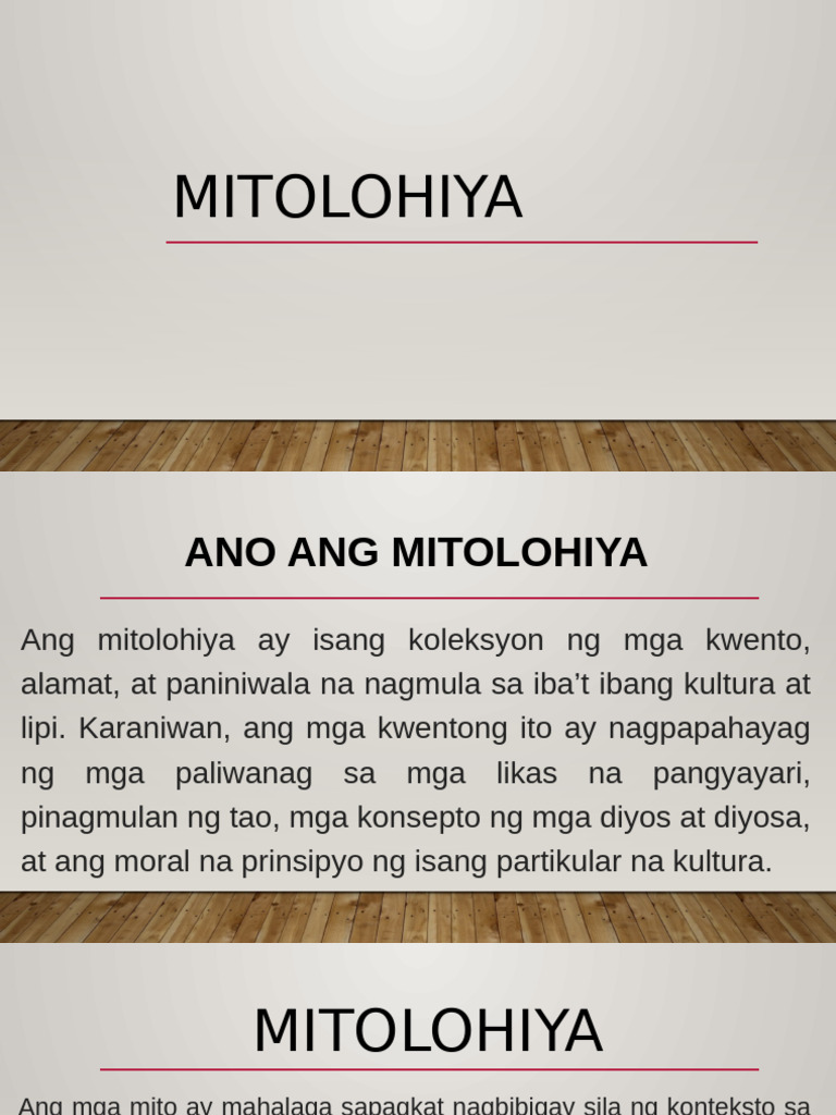 q2 Aralin 1 - Mitolohiya | PDF