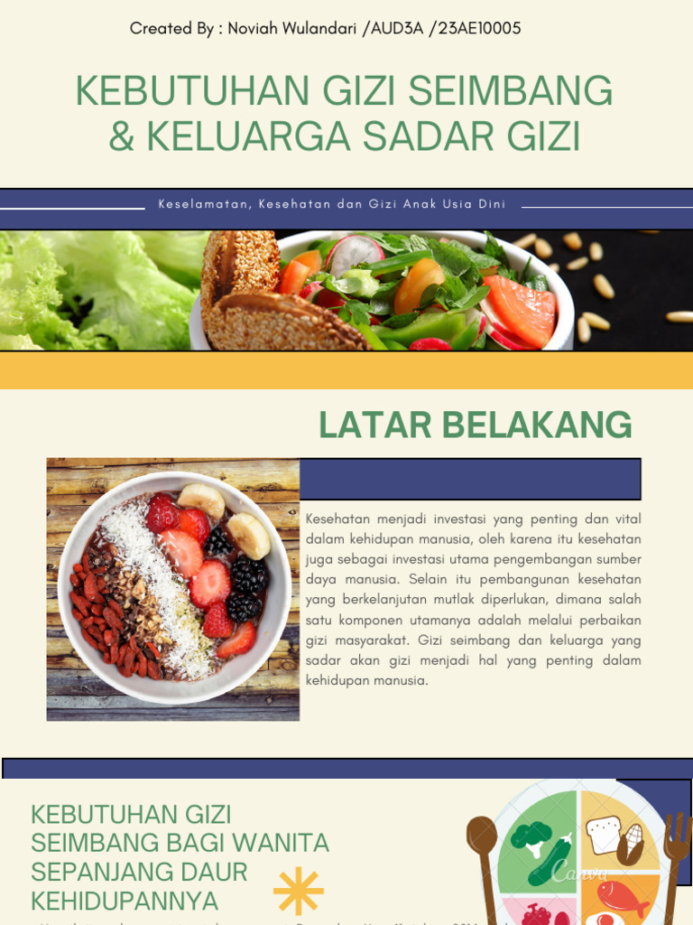 Kebutuhan Gizi Seimbang Dan Keluarga Sadar Gizi | PDF