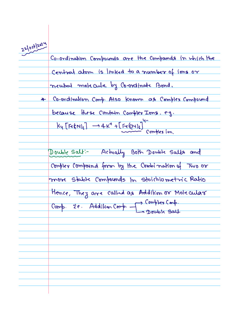 C Complex Compound | PDF