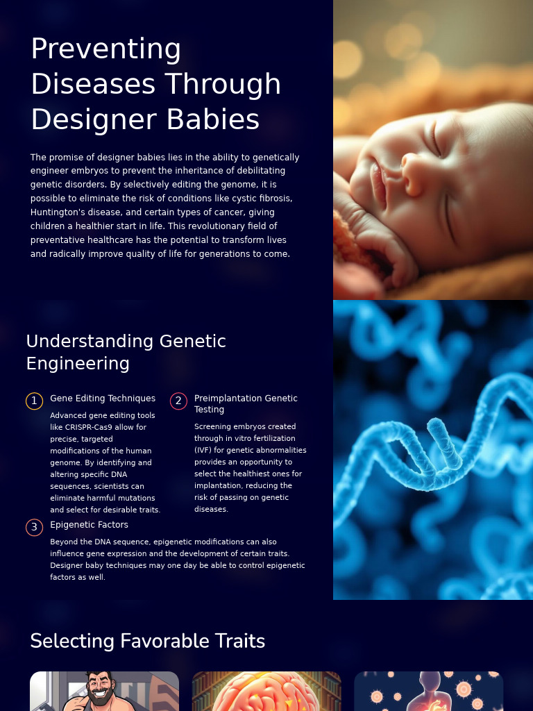 Preventing Diseases Through Designer Babies | PDF | Designer Baby ...