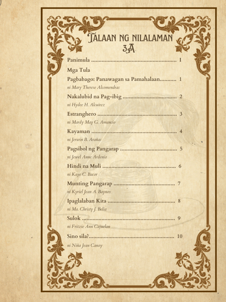 Talaan 3A | PDF