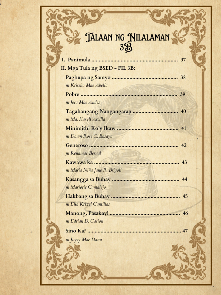 Talaan 3B | PDF