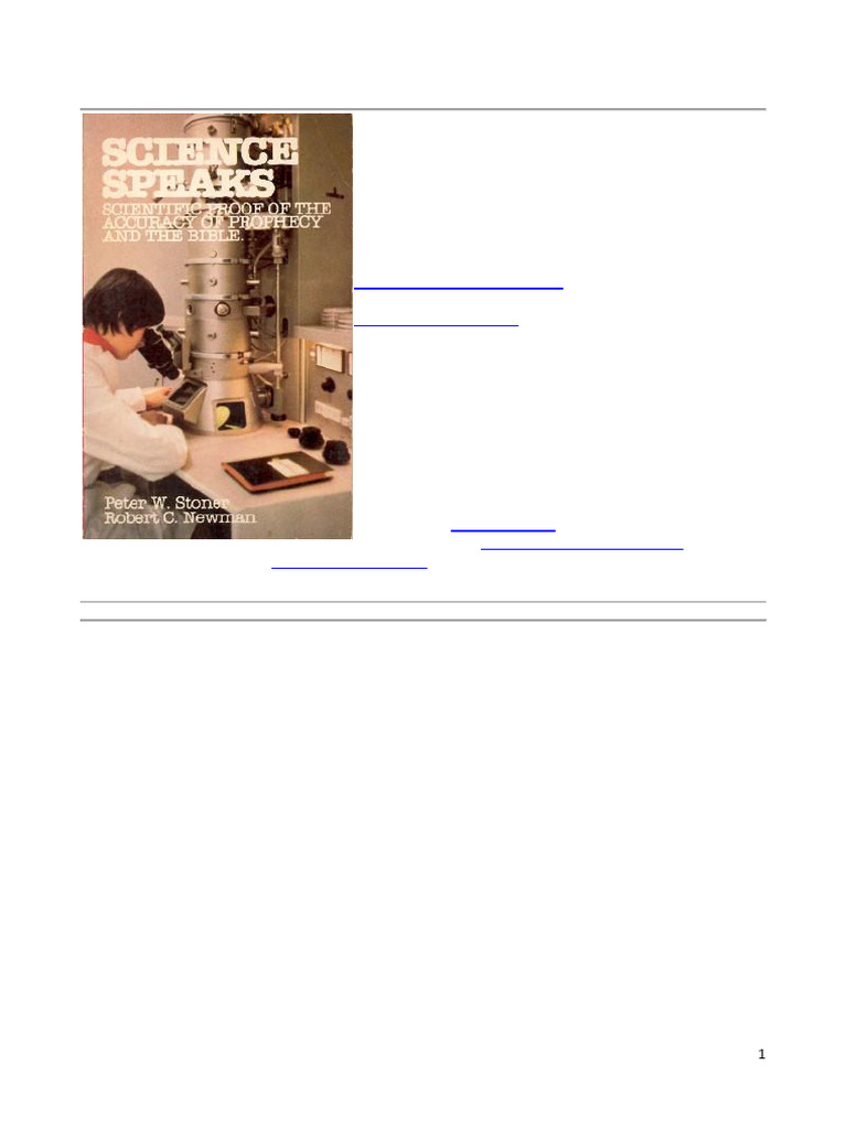 Science Speaks - Peter W. Stoner | PDF | Stars | Sun