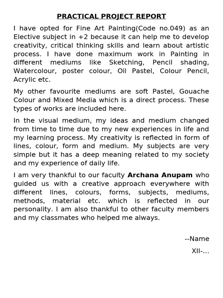 PPR 7. Practical Project Report 7 | PDF