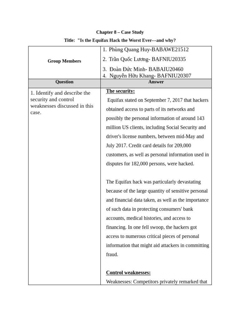Homework Case Study Chapter 8 | PDF | Security | Computer Security