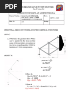 Method of Joints Solved Examples | PDF | Truss | Structural Engineering