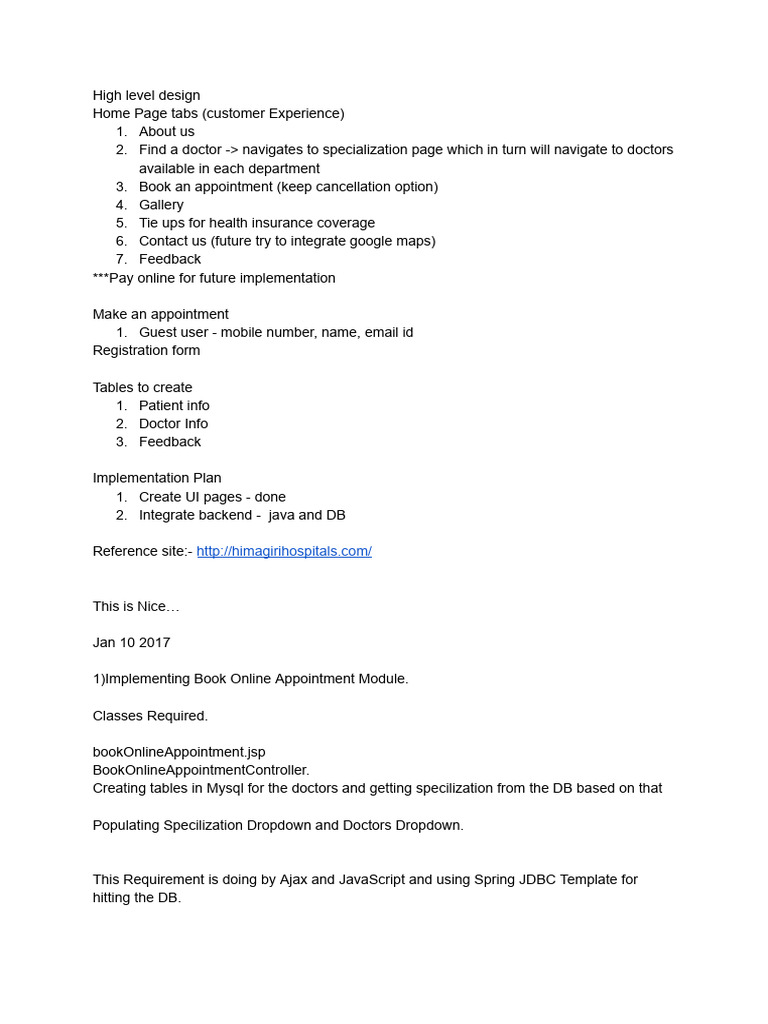 Hospital Website Design & Implementation | PDF | Computing | Software ...