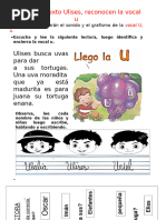 Hojas de Trabajo - Semanal - Vocal U | PDF | Artes del Lenguaje y ...