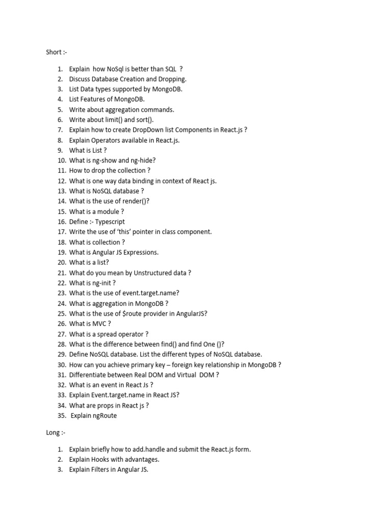 ADV WEB Question Bank | PDF | Software Development | Information Technology Management