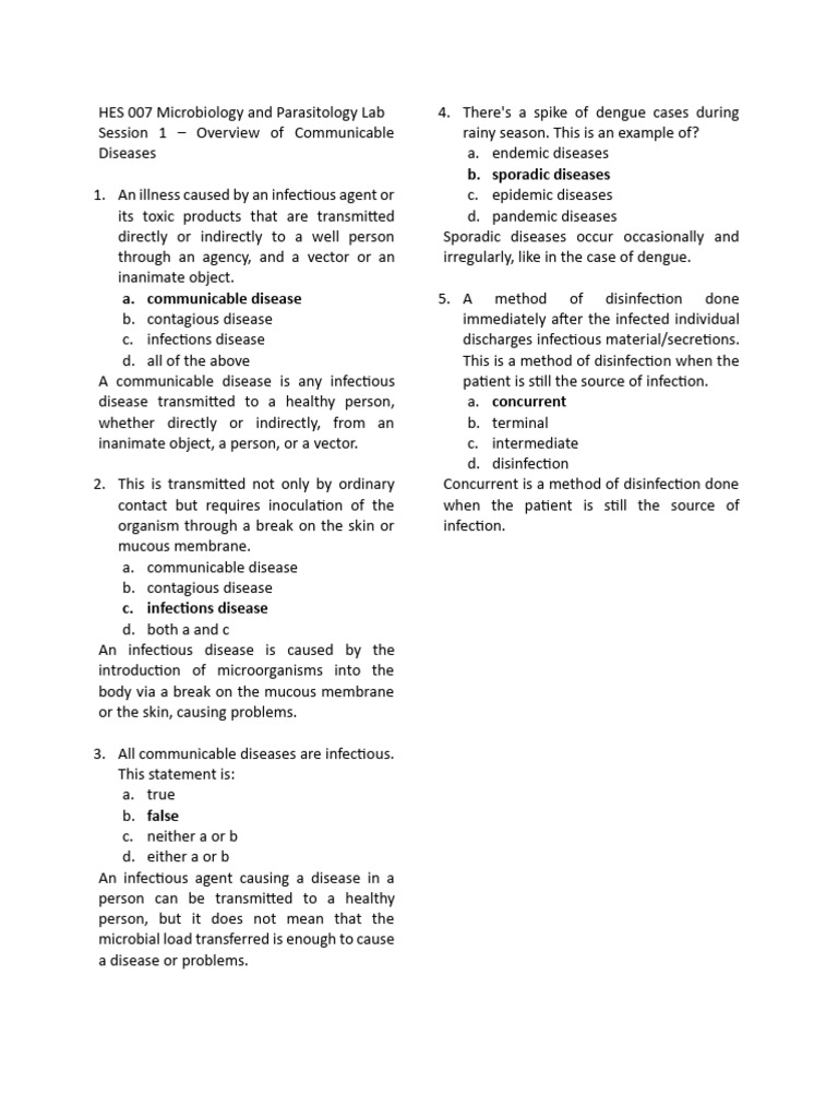 CFU T1 HES 007 Microbiology and Parasitology Lab | PDF | Hiv/Aids ...