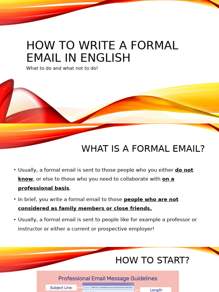 Writing Formal Emails in English | PDF | Career & Growth