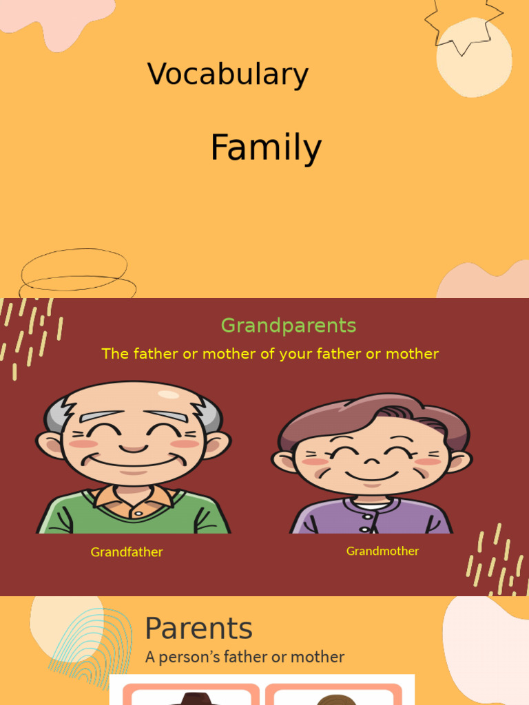 Family Vocabulary Terms Explained | PDF
