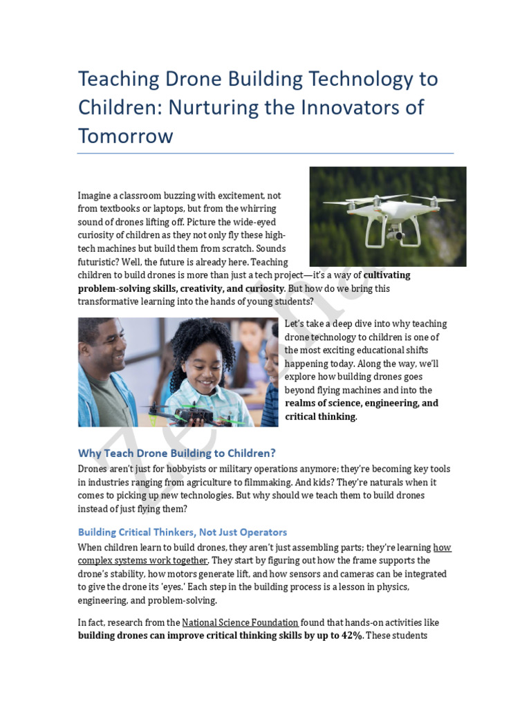 Teaching Kids Drone Building | PDF | Unmanned Aerial Vehicle