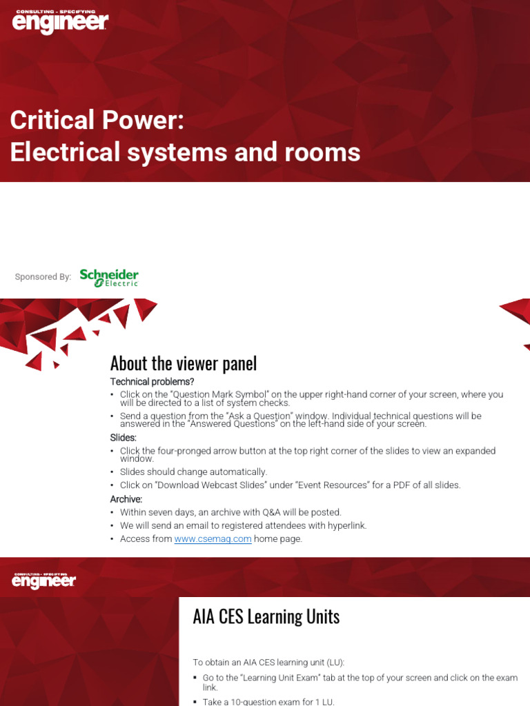 CSE2023_WEBCAST_092023_ELECTRICAL_final_v2 | PDF | Transformer | Electric Power Distribution