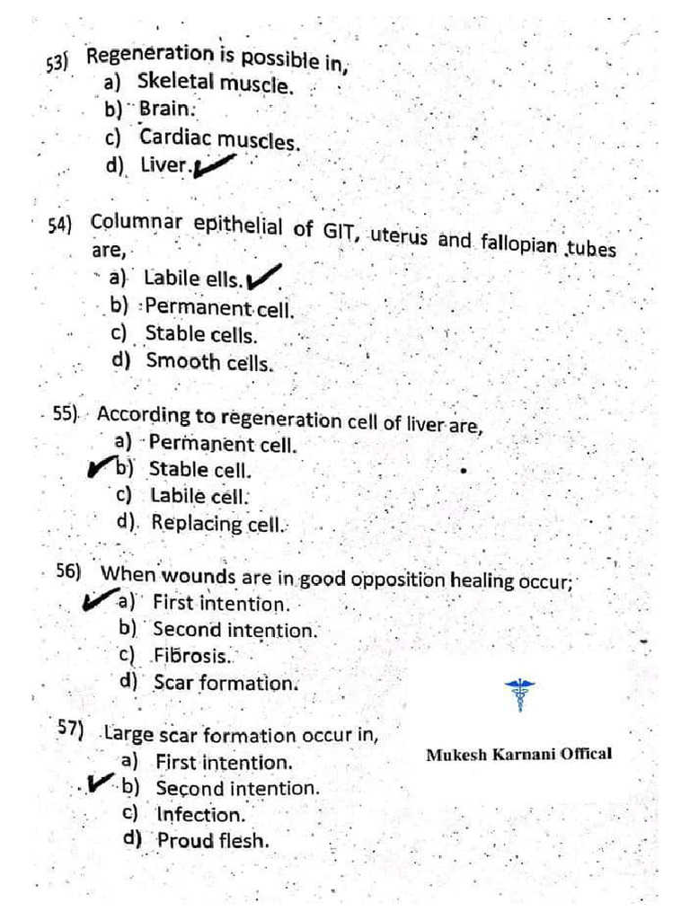 Pathophysiology Mcqs | PDF