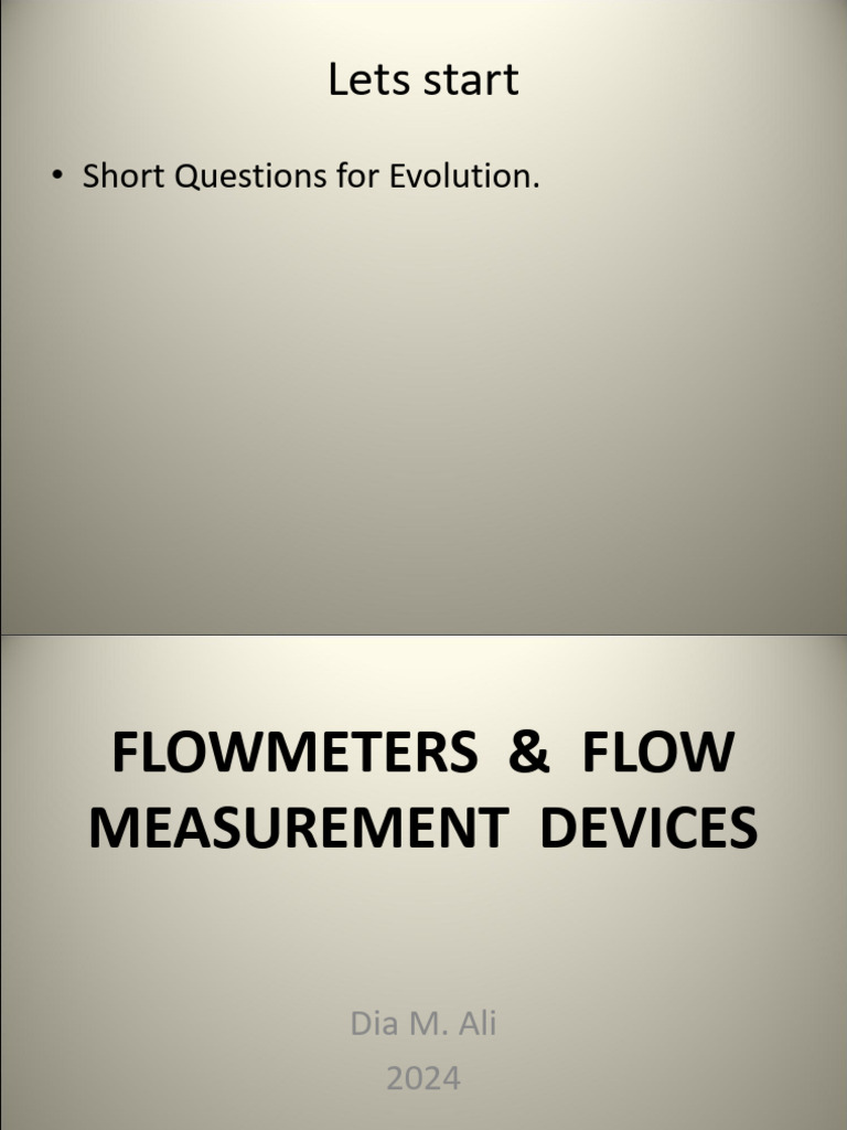 Flow Measurement r2 | PDF | Flow Measurement | Fluid Mechanics