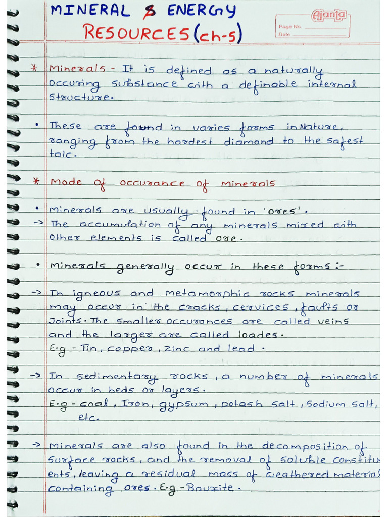 Geography Chapter 5 Notes | PDF