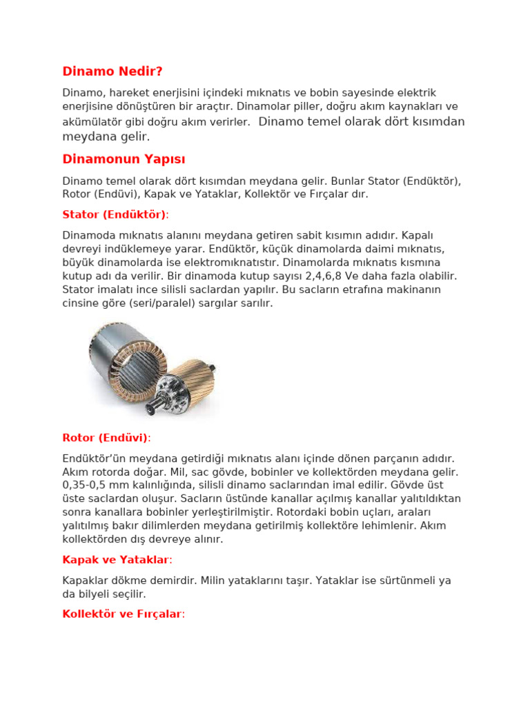 Dinamo Nedir | PDF