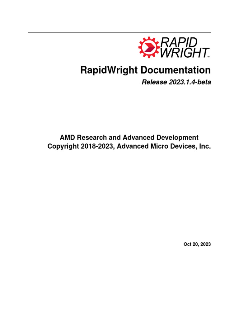 Rapid Wright | PDF | Field Programmable Gate Array | Central Processing Unit