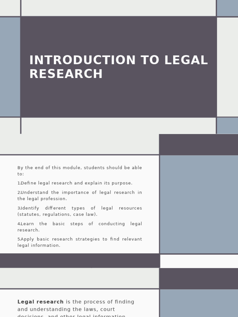 Introduction To Legal Research | PDF | Case Law | Lawyer