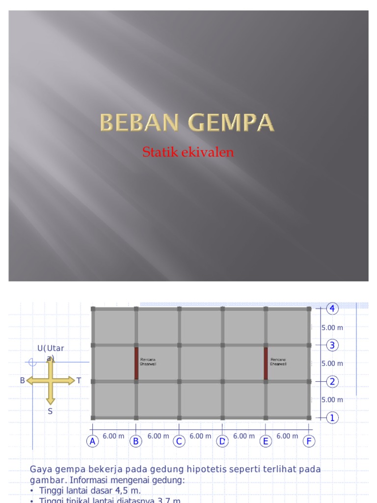 Beban Gempa Statik Ekivalen | PDF