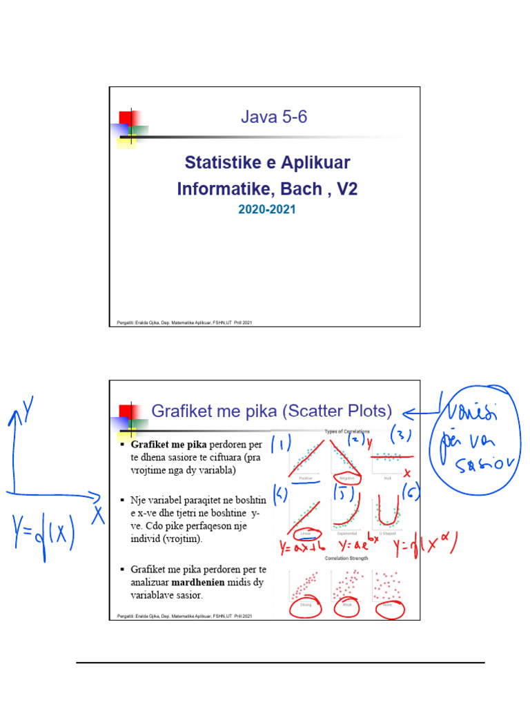 Leksion 5-6 - Statistike e Aplikuar | PDF