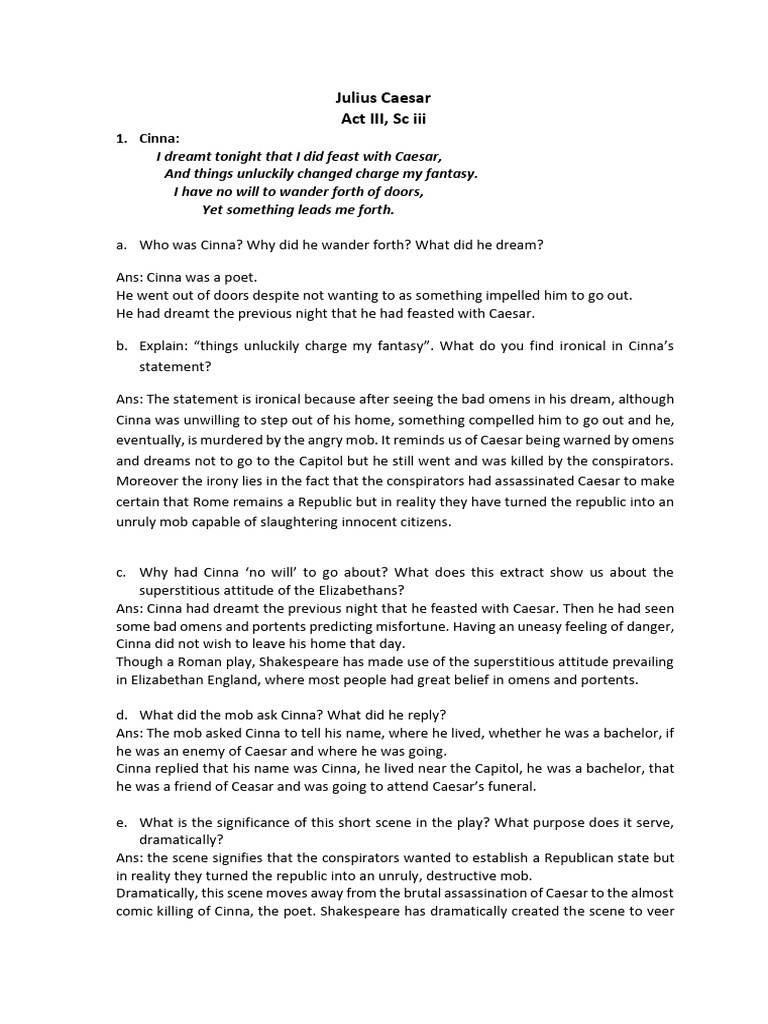 Julius Caesar III III SL | PDF | Julius Caesar
