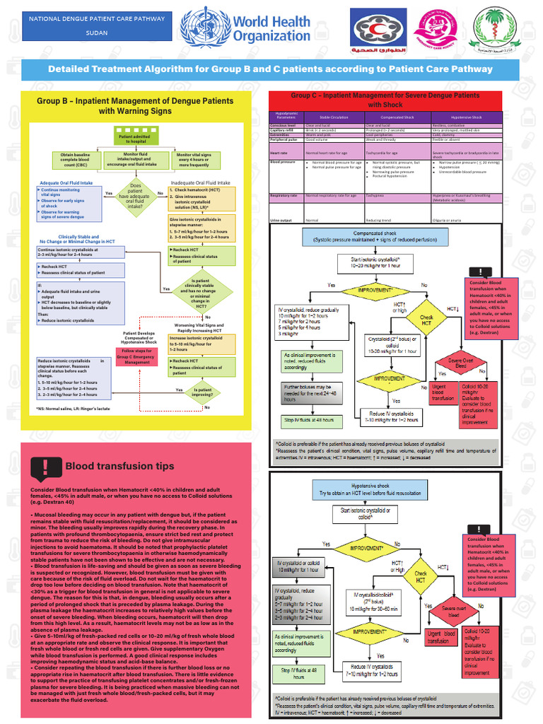 Dengue Algorithm Page 2 | PDF | Blood Pressure | Shock (Circulatory)