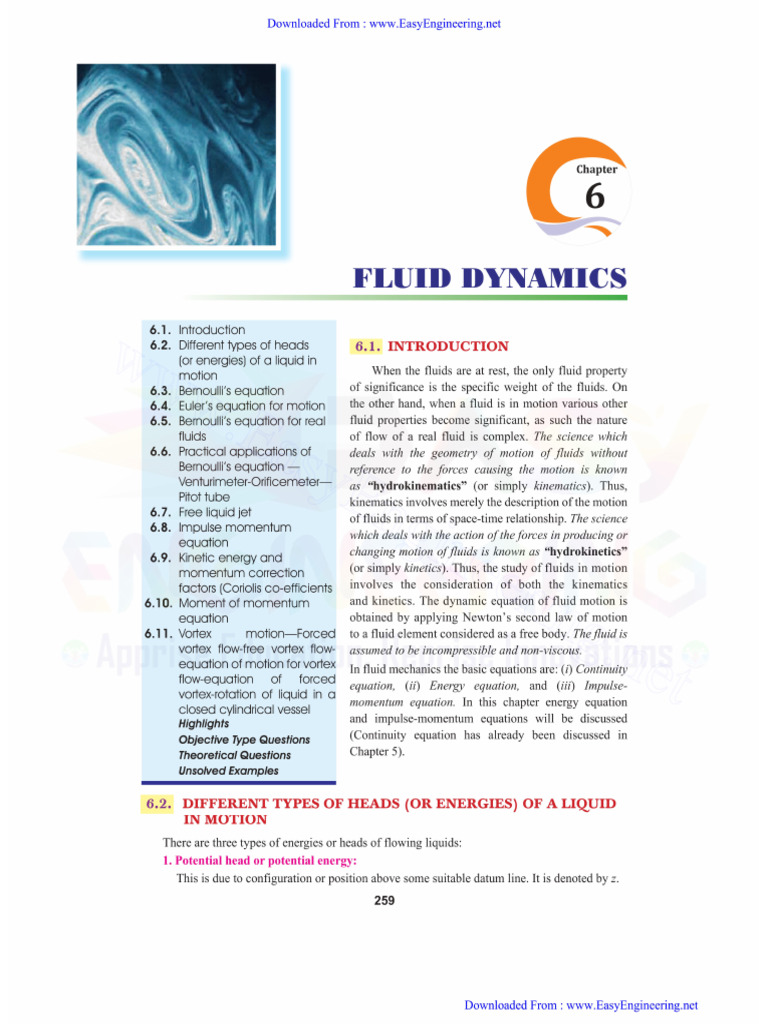 Fluid Dynamics | PDF