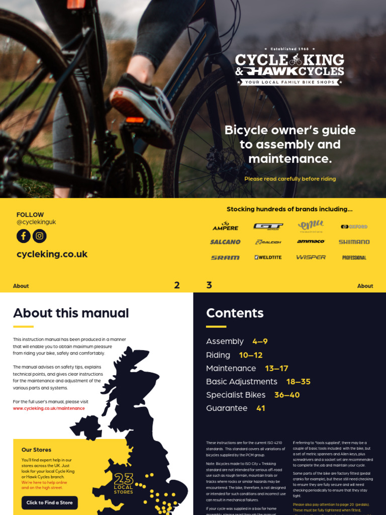 cycle king - bike assembly and maintenance guide | PDF | Vehicle ...