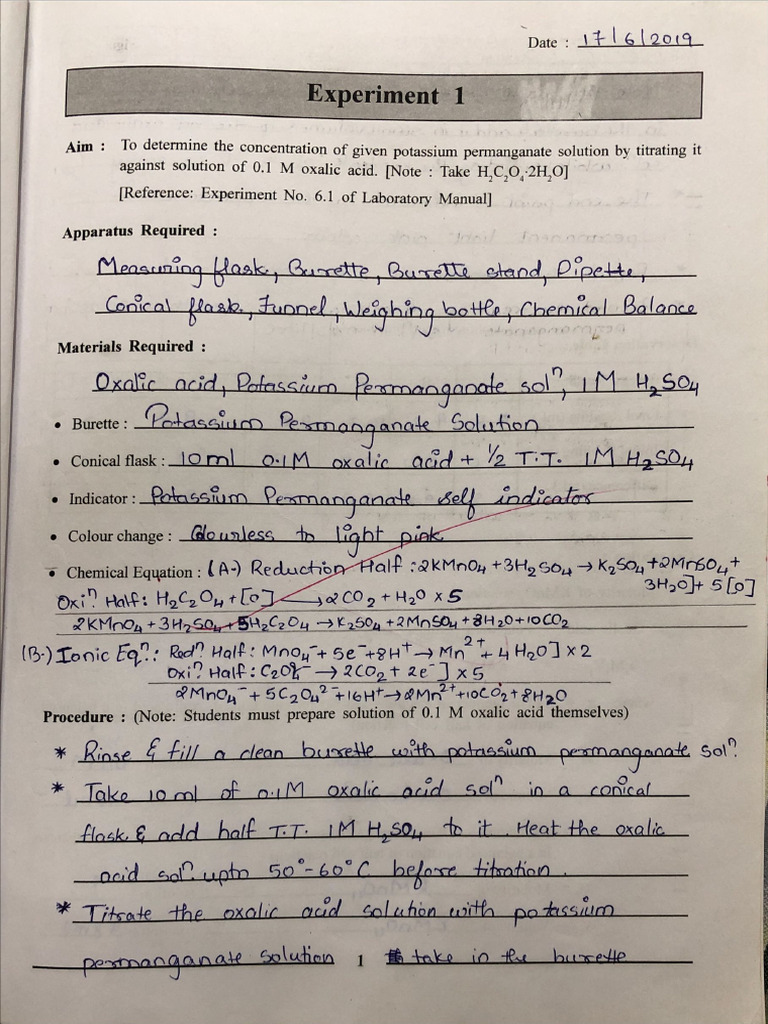 CHEM Practical PDF | PDF
