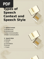 Intimate Speech Styles Explained | PDF