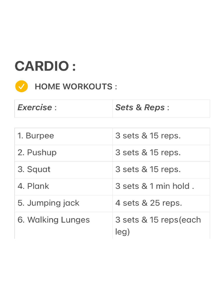 Cardio | PDF