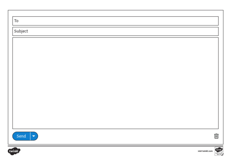 Blank Email Template - Google Interface Version | PDF