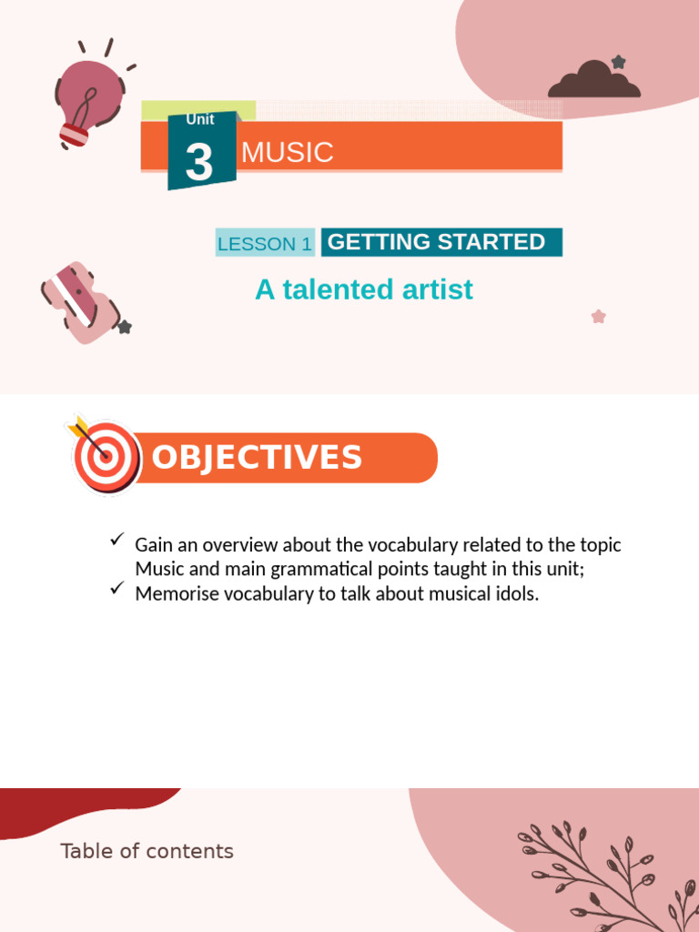 Unit 3 - Lesson 1 - Getting Started | PDF | Love Yourself