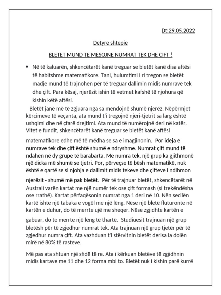 Bletet Inteligjente | PDF